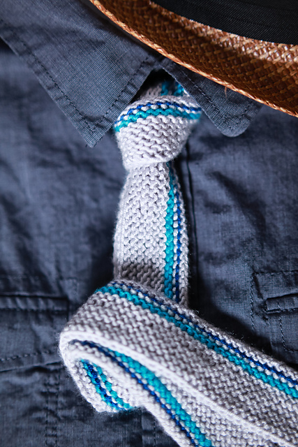 Ravelry: Dad Style Vertical Stripe Tie pattern by Kim Hamlin