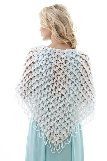 Ravelry: Bridal Shawl #L32001 pattern by Lion Brand Yarn