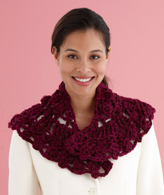 Ravelry: Two Color Shawlette / Scarf pattern by Lion Brand Yarn