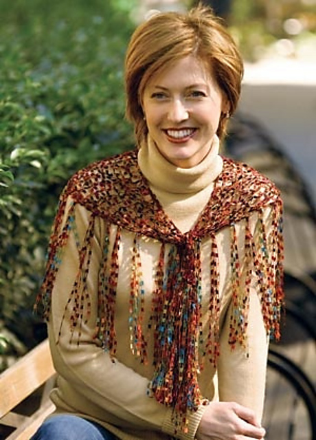 Ravelry: Triangle Ribbon Scarf #50442 pattern by Lion Brand Yarn