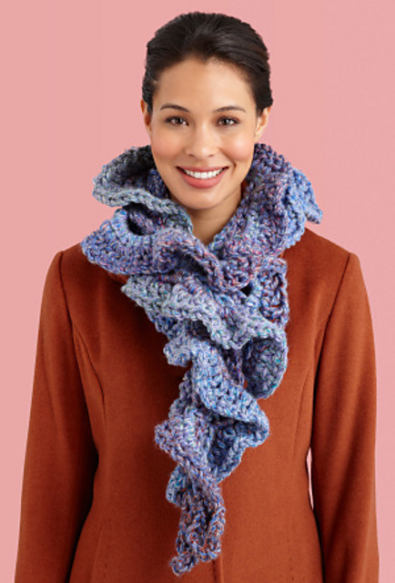 Ravelry: Ruffled Scarf #L10727 pattern by Lion Brand Yarn