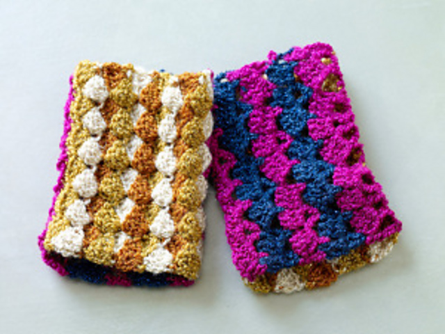 Ravelry: Puff Stitch Cuffs pattern by Lion Brand Yarn