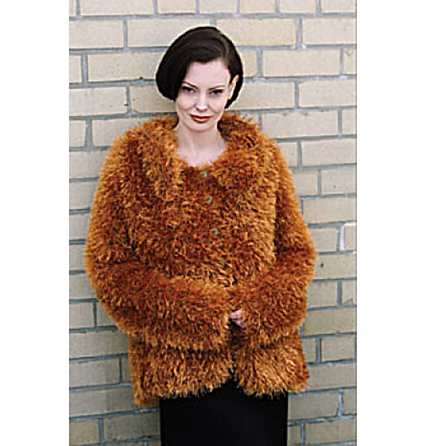 Ravelry: Luxe Faux-Fur Jacket pattern by Lion Brand Yarn