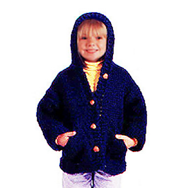 Ravelry: Child's Hooded Knit Sweater pattern by Lion Brand Yarn