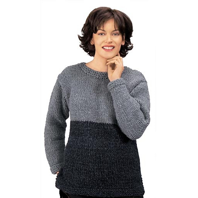 Ravelry: Two-Tone Tunic #1100 pattern by Lion Brand Yarn