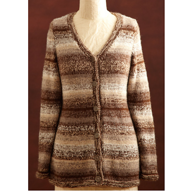 Ravelry: Heather Brown Cardigan pattern by Lion Brand Yarn