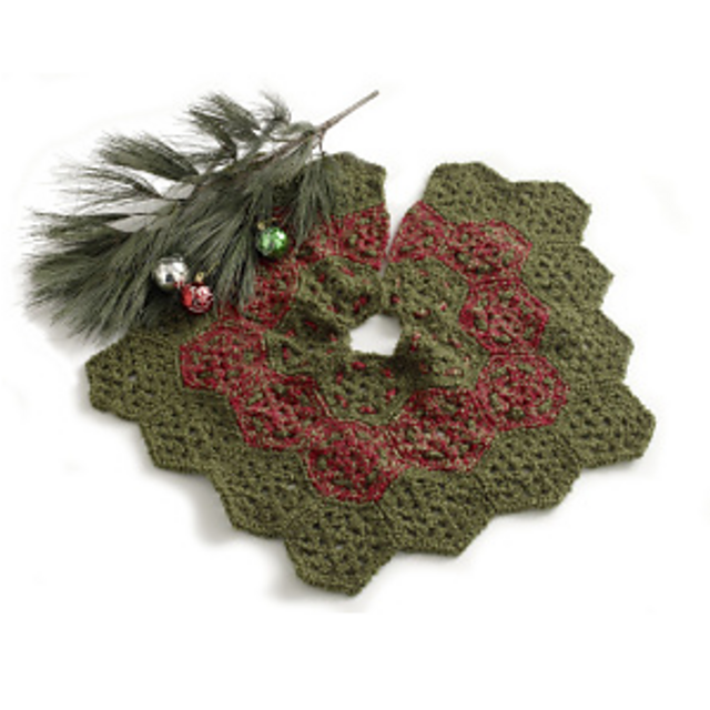 Ravelry: Festive Tree Skirt pattern by Lion Brand Yarn