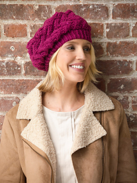 Ravelry: Lace Beret #L32291 pattern by Lion Brand Yarn