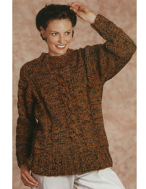 Ravelry: Center Cable Pullover (4 strands) pattern by Nancy J. Thomas ...