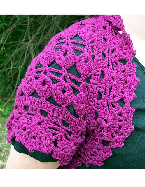 Ravelry: Lacy Crochet Shrug pattern by Pam Daley