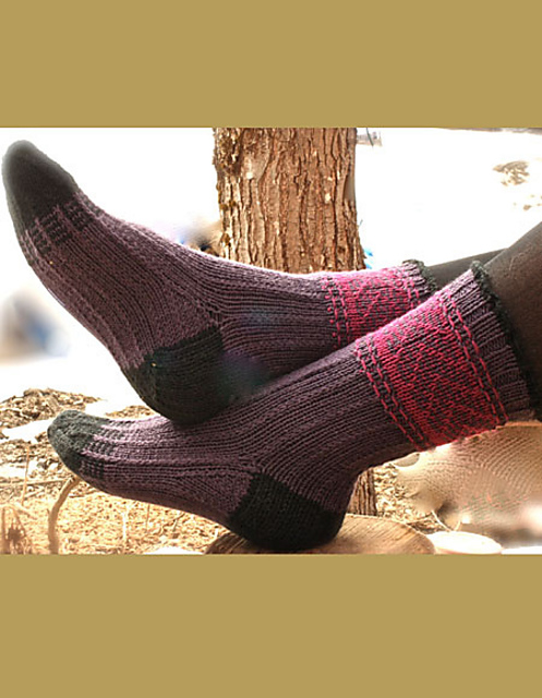 Ravelry: Herringbone Slip Stitch Socks pattern by Stacie Mann