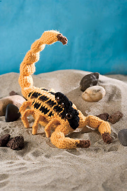 Ravelry: Shady Sadie, the Striped Bark Scorpion pattern by Ann Marie Ivins