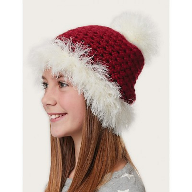 Ravelry: Fur Trimmed Hat pattern by Bernat Design Studio