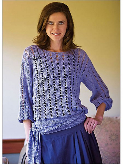 Ravelry: Trellis Pullover pattern by Elissa Sugishita