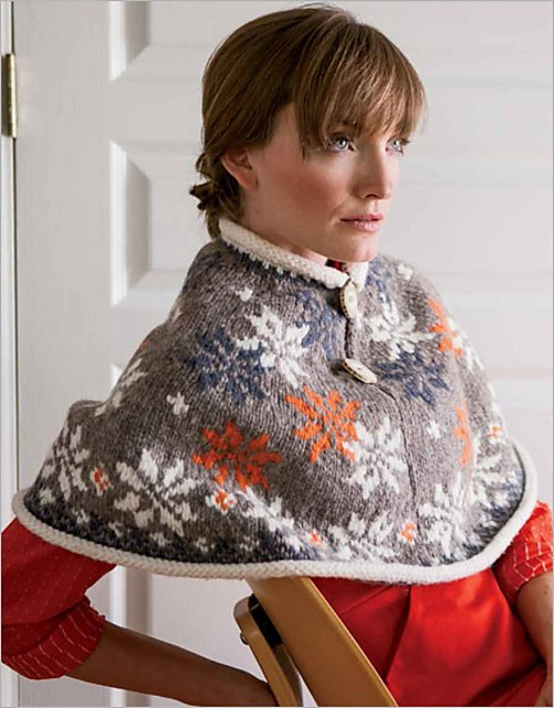 Ravelry: Snowbird Capelet pattern by Andrea Babb