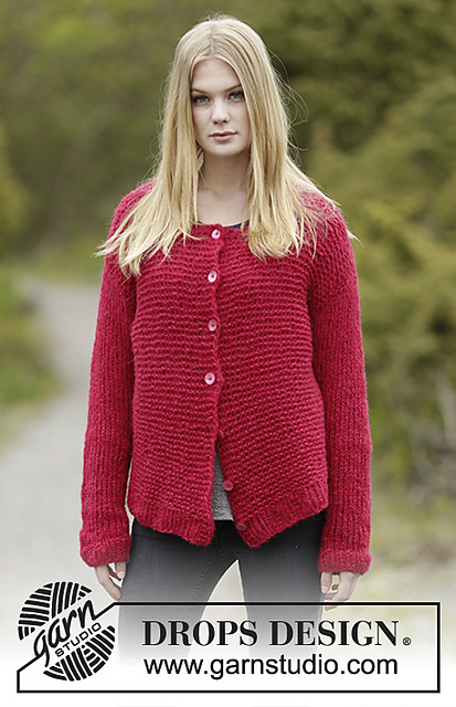 Ravelry: 0-1190 Merry and Bright Set: Jacket pattern by DROPS design
