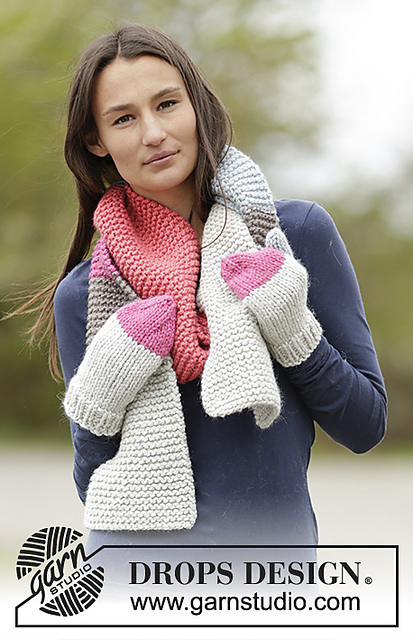 Ravelry: 0-1163 Winter Fair Scarf pattern by DROPS design