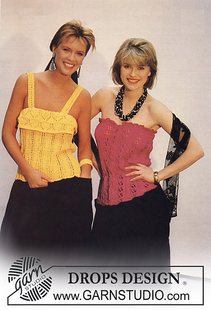 Ravelry: 0-136 Summer top with lace pattern pattern by DROPS design