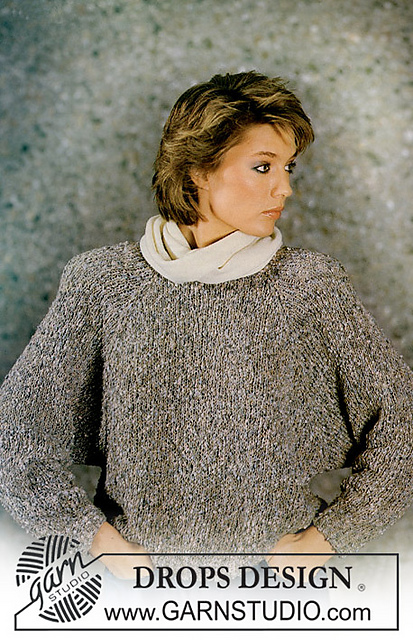 Ravelry: 0-208 Jumper with raglan sleeve pattern by DROPS design