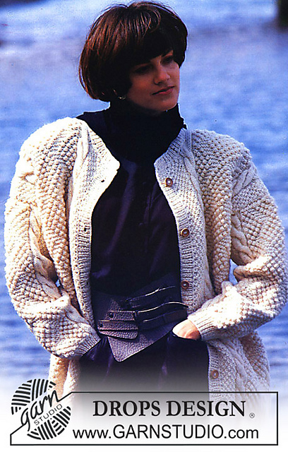 Ravelry: 7-5 Jacket with Aran pattern pattern by DROPS design