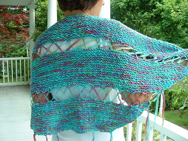 Ravelry: Peruvian Ribbon Shawl pattern by Marcia Cleary