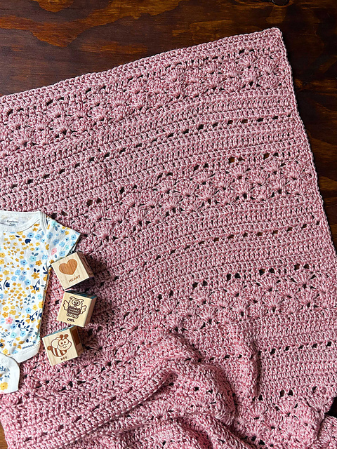 Ravelry: Farmhouse Lace Baby Blanket pattern by Becky Pickett