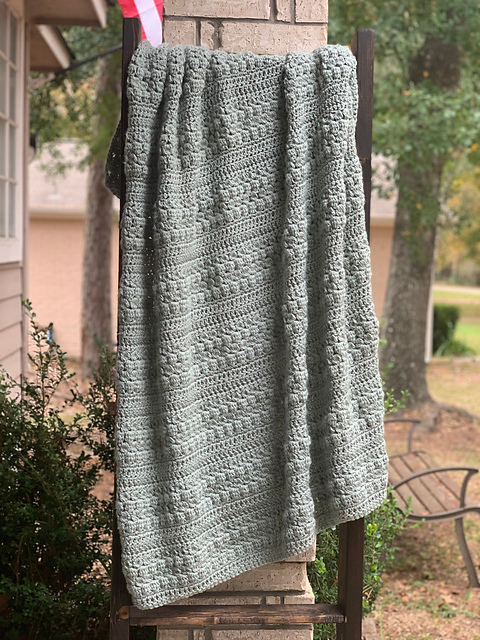 Ravelry: Soft Clusters Crochet Throw Blanket pattern by Becky Pickett