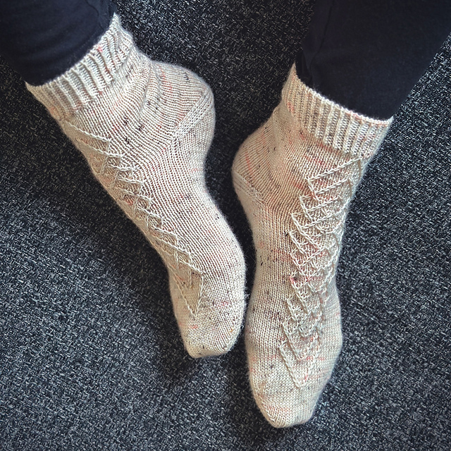 Ravelry: Prismatic Reflection Socks pattern by Michele Frazzetta