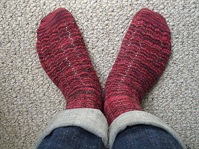 Ravelry: Santa Ana Socks pattern by Megan Brown