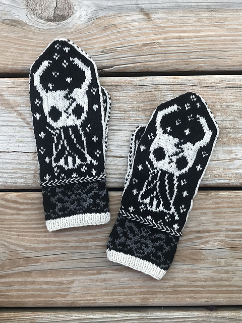 Ravelry: Hollow Knight Mittens pattern by Tara M