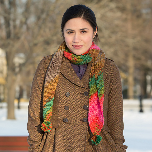 Ravelry: Skinny Mitered Scarf pattern by Susan Mills Knits