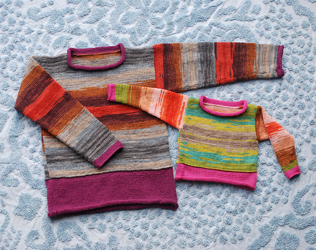 Ravelry: Easy Two-Color Pullover pattern by Tonia Barry