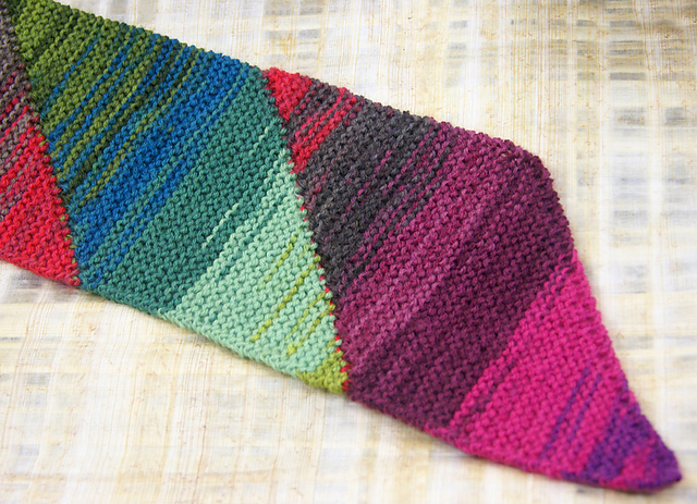 Ravelry: Striped Short Row Scarf pattern by Susan Mills Knits