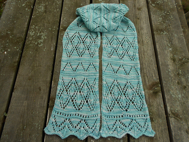 Ravelry: Caribbean Sea Scarf pattern by Melody Hadley
