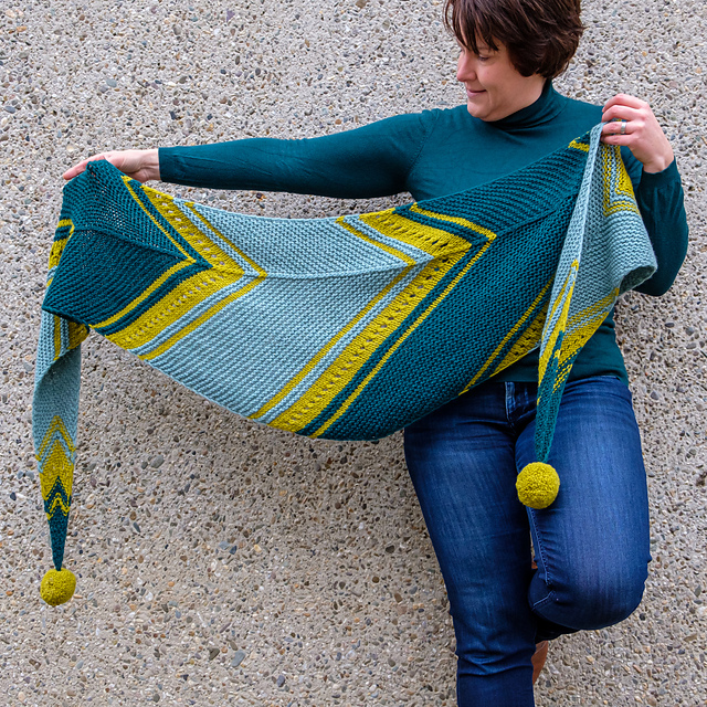 Ravelry: Fast Forward Shawl pattern by Judith Heller