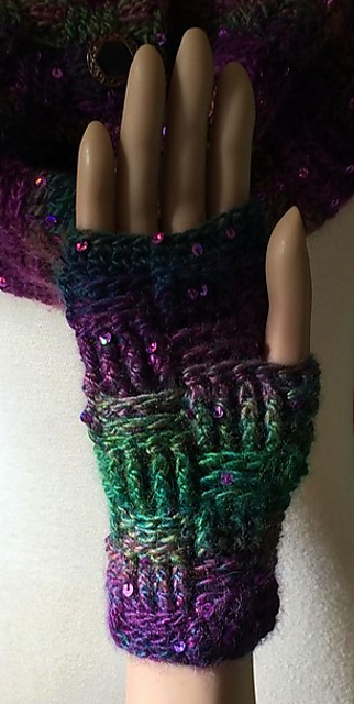 Ravelry: Basketweave Mitts pattern by Merri Purdy - Purdy Sweet Crochet