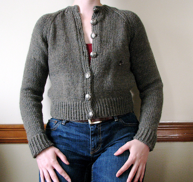 Ravelry: #35 Simple Raglan Cardigan pattern by Teva Durham