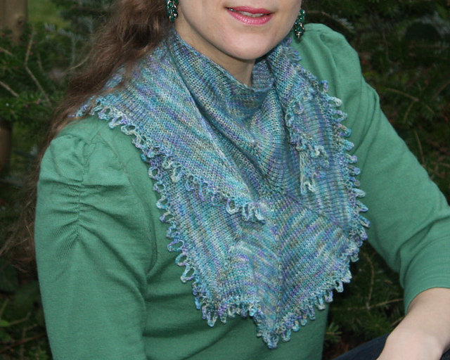 Ravelry: Shelldrake Neckerchief or Shawlette pattern by Merrian Holland