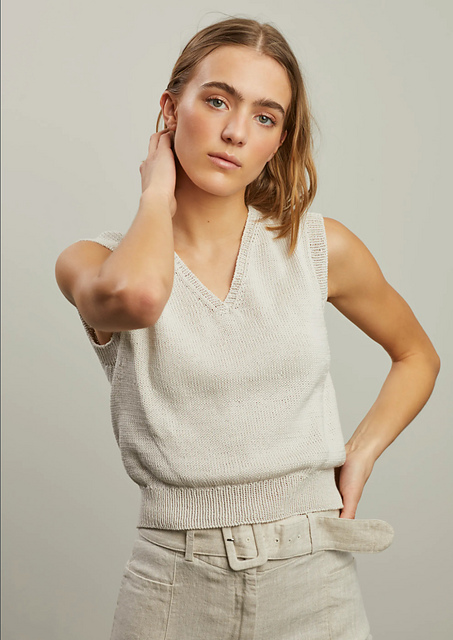 Ravelry: 431-6 Rose sommervest pattern by Rauma Garn