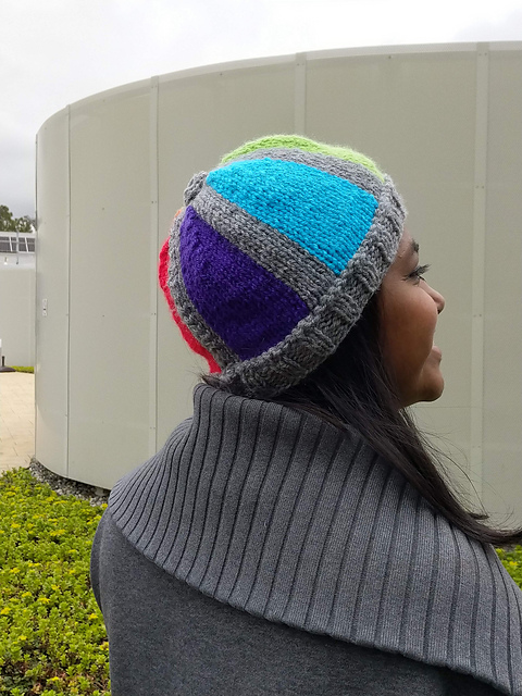 Ravelry: Six Color Rainbow Beanie pattern by Mary G Baker