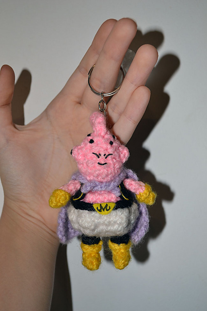 Ravelry: Majin Buu Keychain pattern by Ana Amélia (Miahandcrafter)