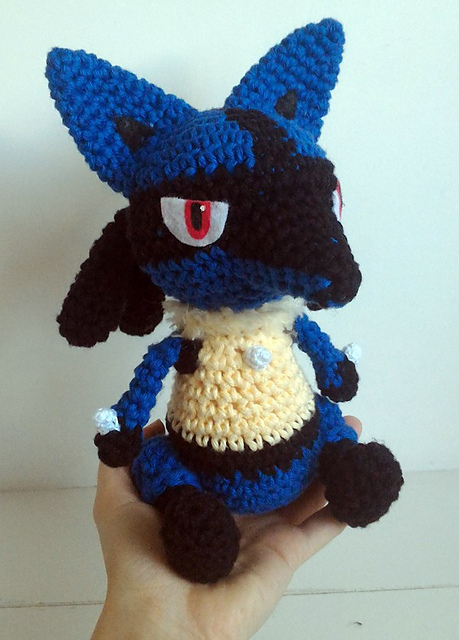 Ravelry: Lucario Cute pattern by Ana Amélia (Miahandcrafter)