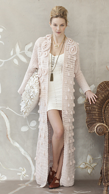 Ravelry: #03 Long Roses Coat pattern by Nicky Epstein