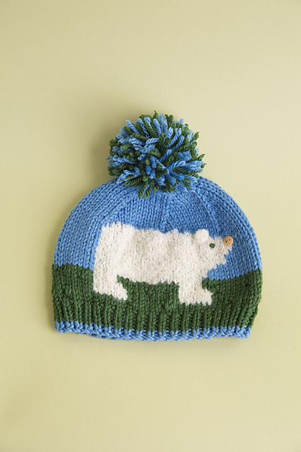 Ravelry: #30 Polar Bear Hat pattern by Amy Bahrt