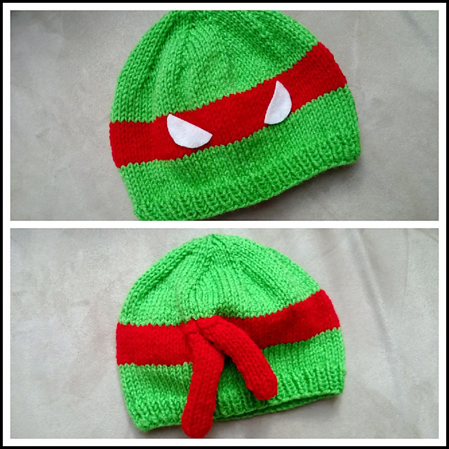 Ravelry: Ninja Turtle Beanies pattern by Sundae's Shop