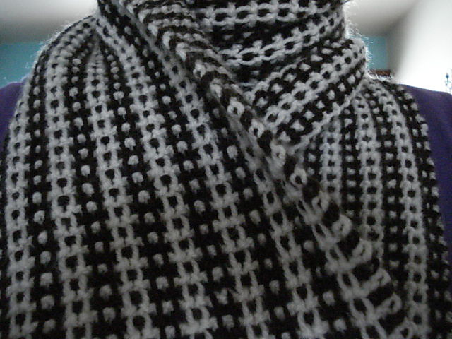Ravelry: Double-double scarf pattern by Micheline Lefebvre