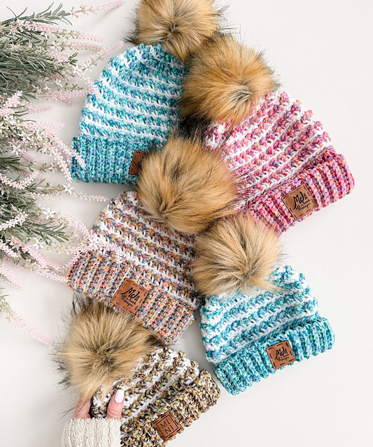 Ravelry: The Winterberry Beanie pattern by MJ's Off The Hook Designs