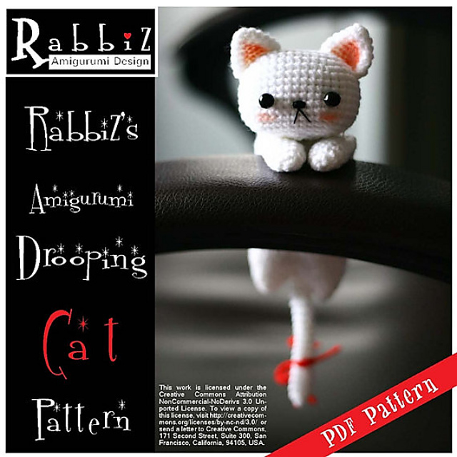 Ravelry: Drooping Cat pattern by Rabbiz Design