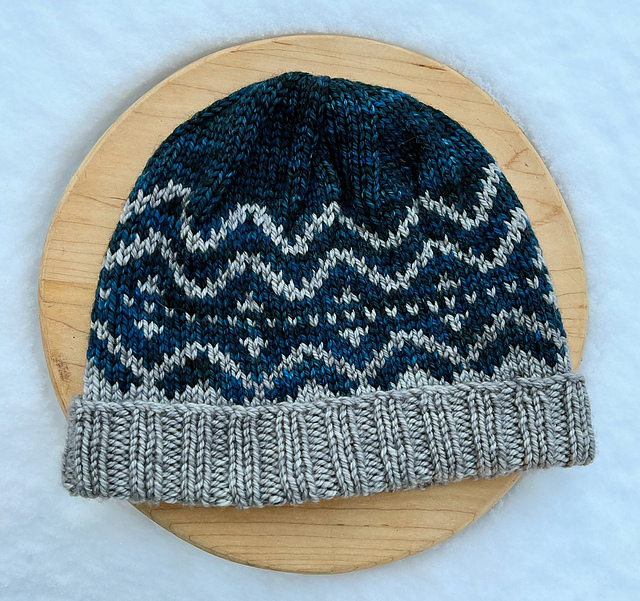 Ravelry: Waves Reflected Hat pattern by Mackenzie Mills