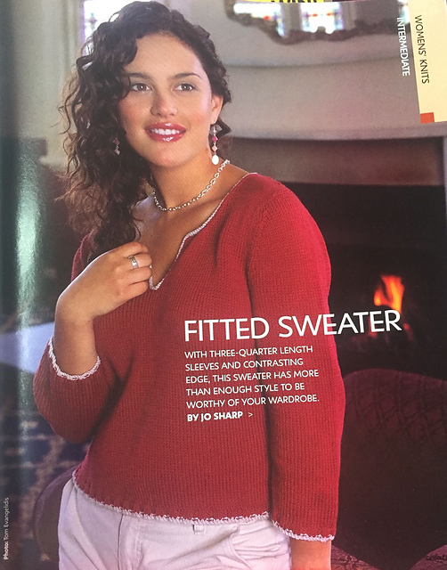 Ravelry: Fitted Sweater pattern by Jo Sharp